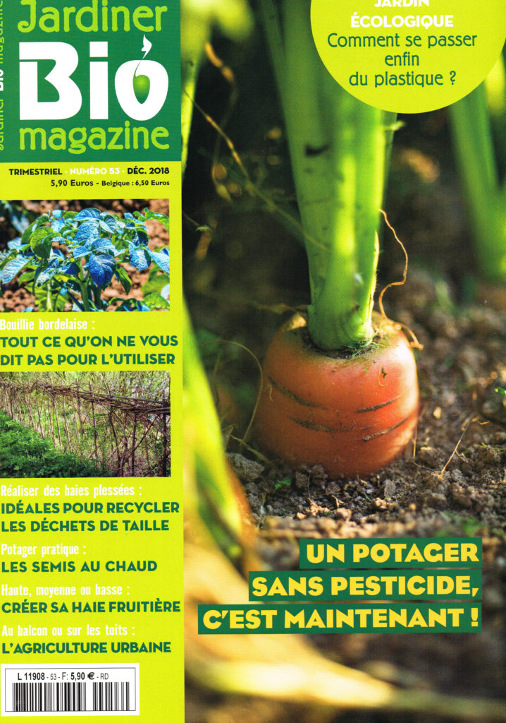 Jardiner BIO Magazine N°53 - Décembre 2018 (trimestriel) - Jardin d'Essai